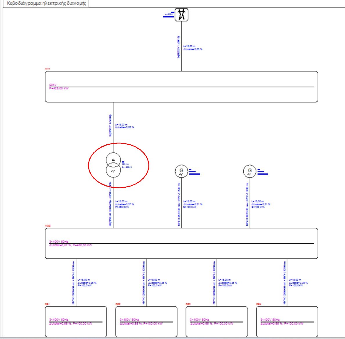 Electrical Substation Diagram